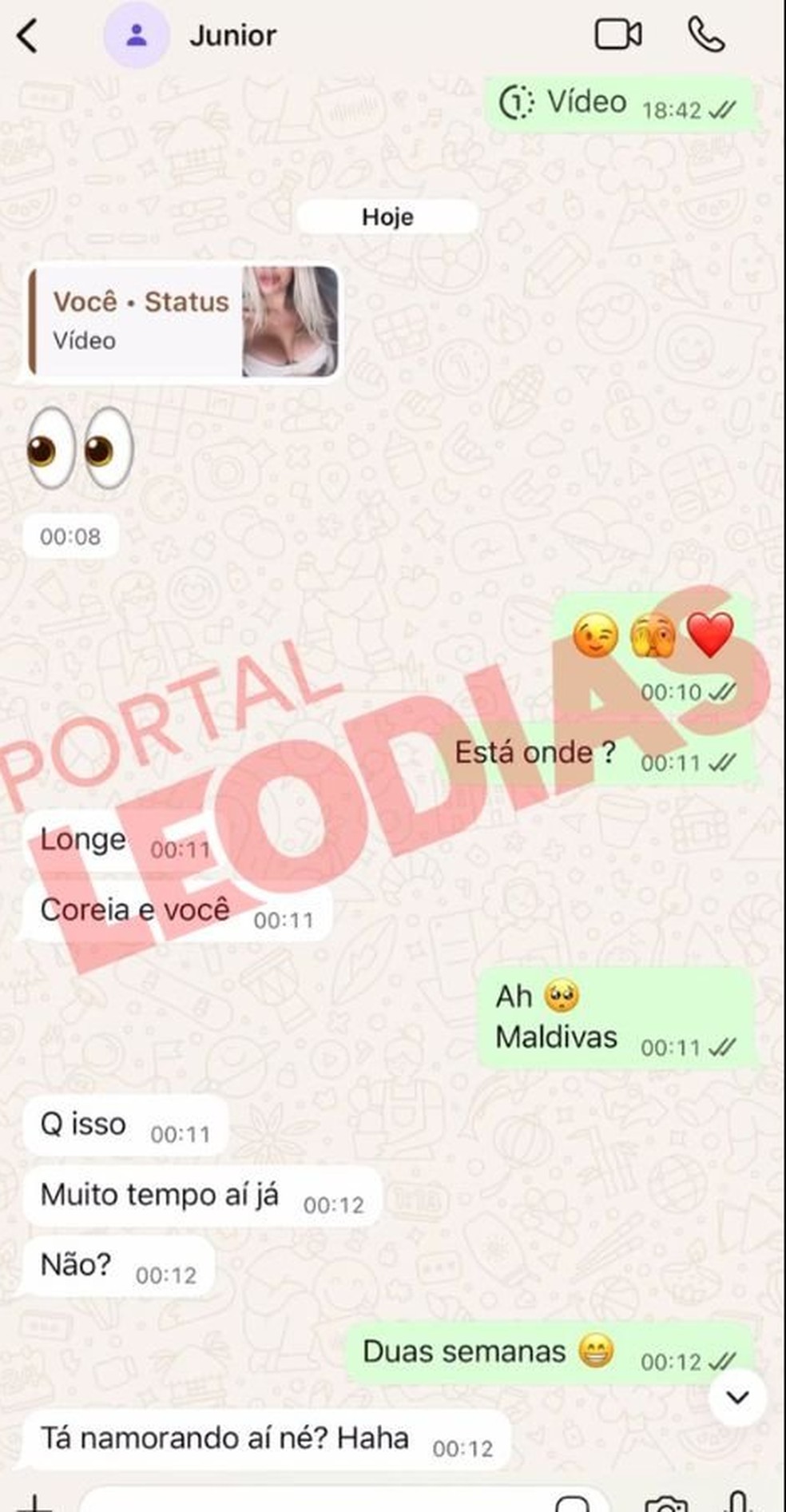 Supostos prints de conversas íntimas entre Vini Jr. e modelo viralizam após 1º vídeo do jogador ...