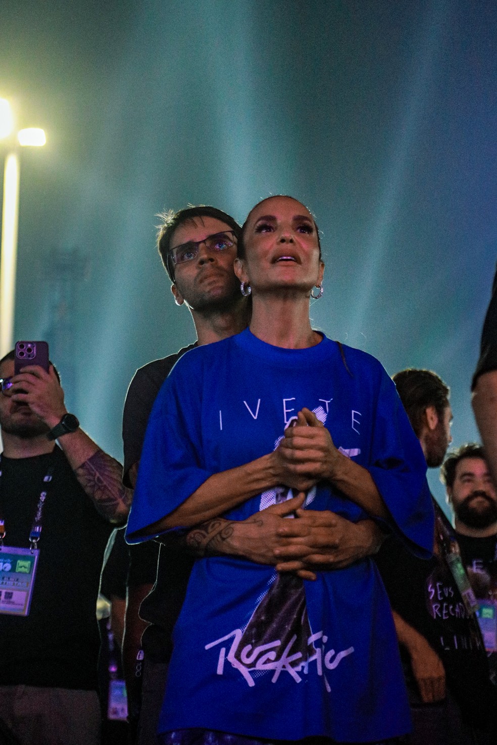 Após show, Ivete Sangalo curte o Rock in Rio agarradinha ao marido ...