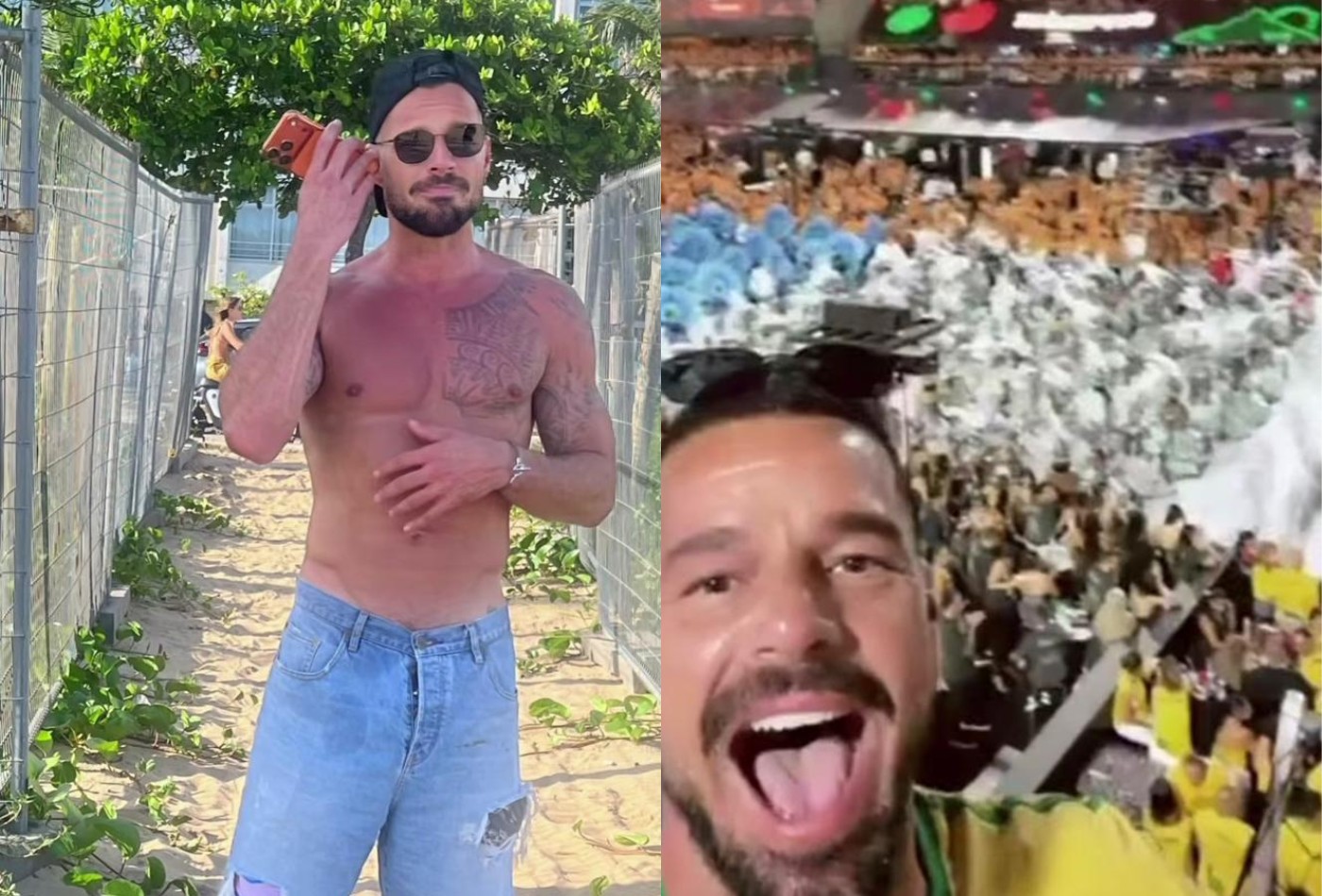 Ricky Martin se encanta com o Carnaval do Rio e declara: 'A vida muda ...