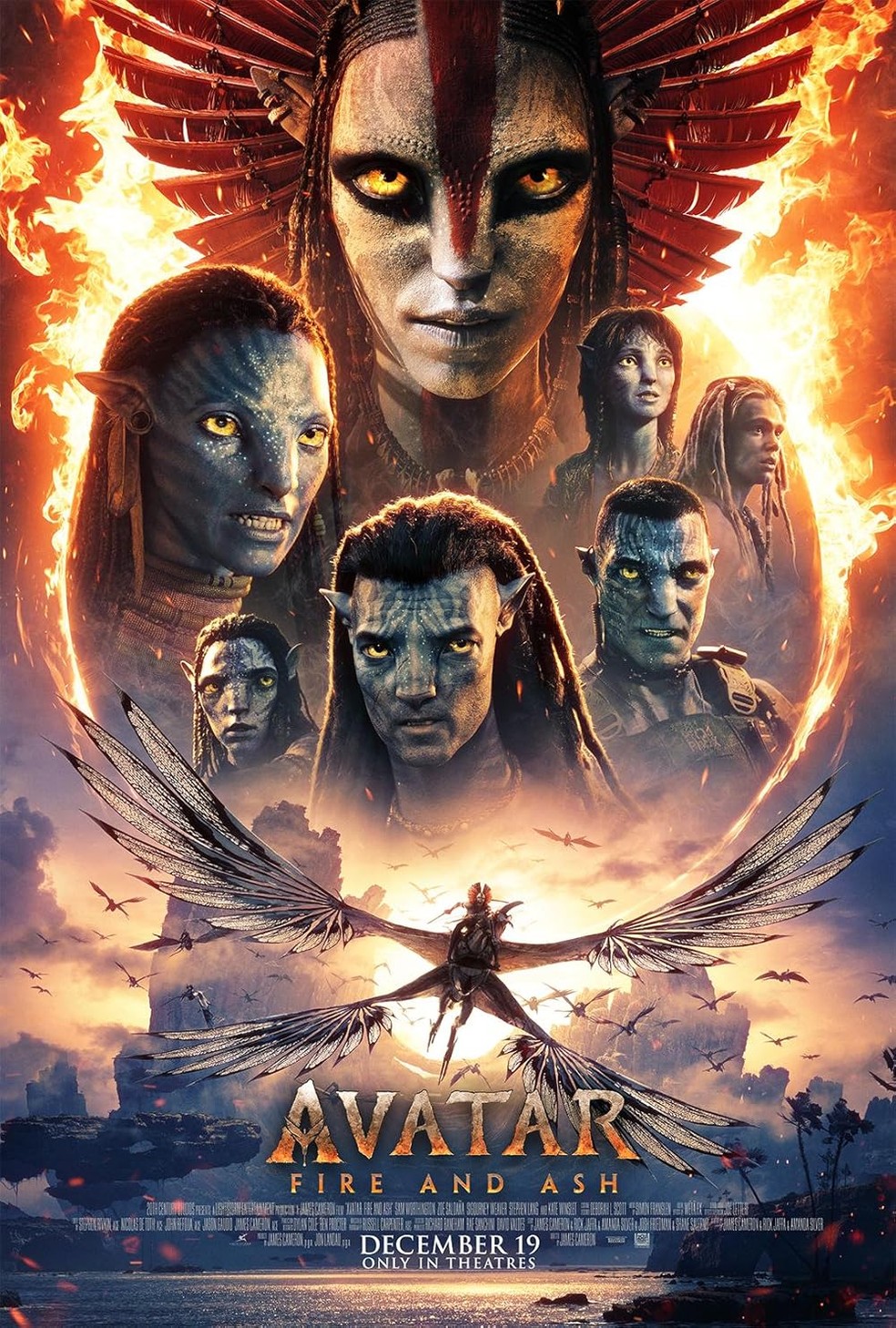 'Avatar: Fogo e Cinzas': filme ganha novo trailer e pôster; assista ao vídeo