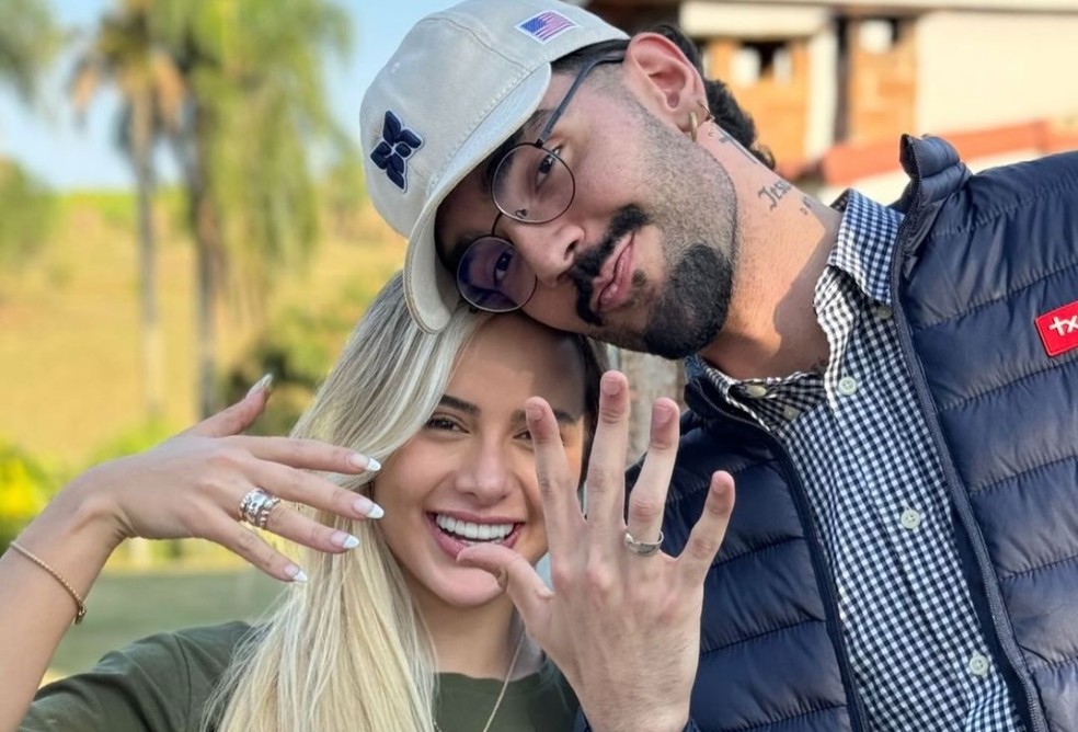 Luan Pereira anuncia fim de noivado; Duda Corrêa diz que foi por telefone