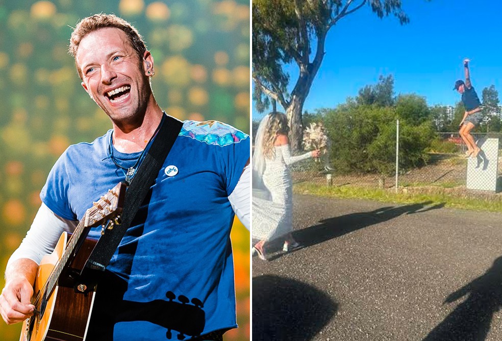 Descalço, Chris Martin pula cerca, invade casamento e faz a alegria dos ...